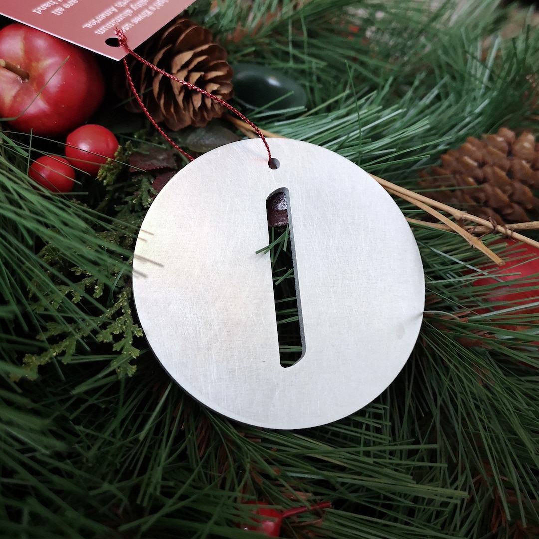 Letter i Christmas Ornament Unique Christmas Ornament Laser Cut Metal ...
