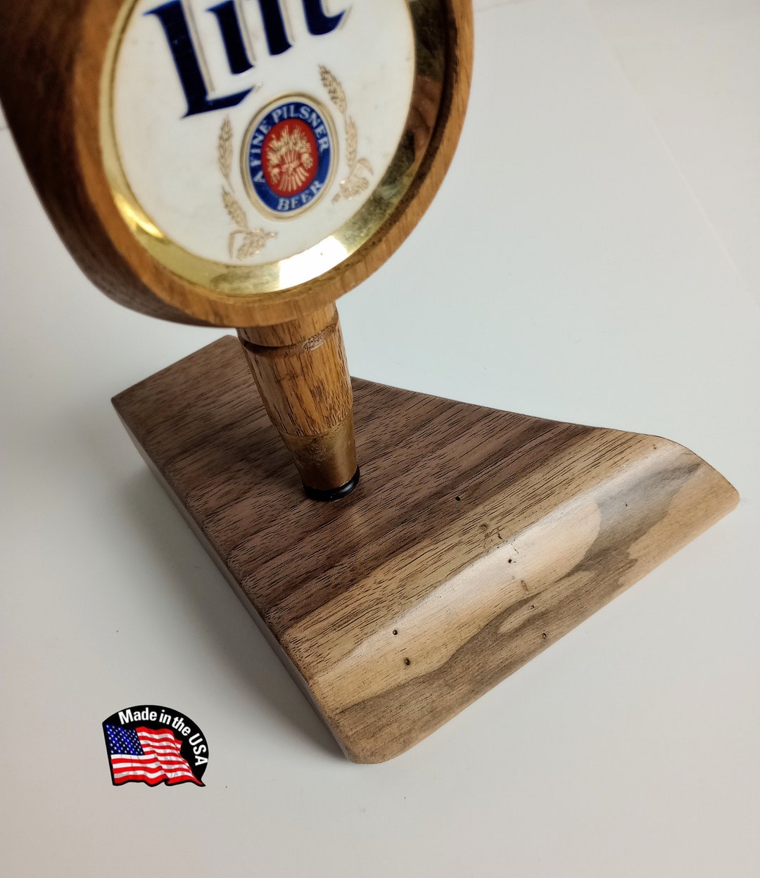 Beer Tap Handle Holder Display Stand Reclaimed Live Edge - Etsy