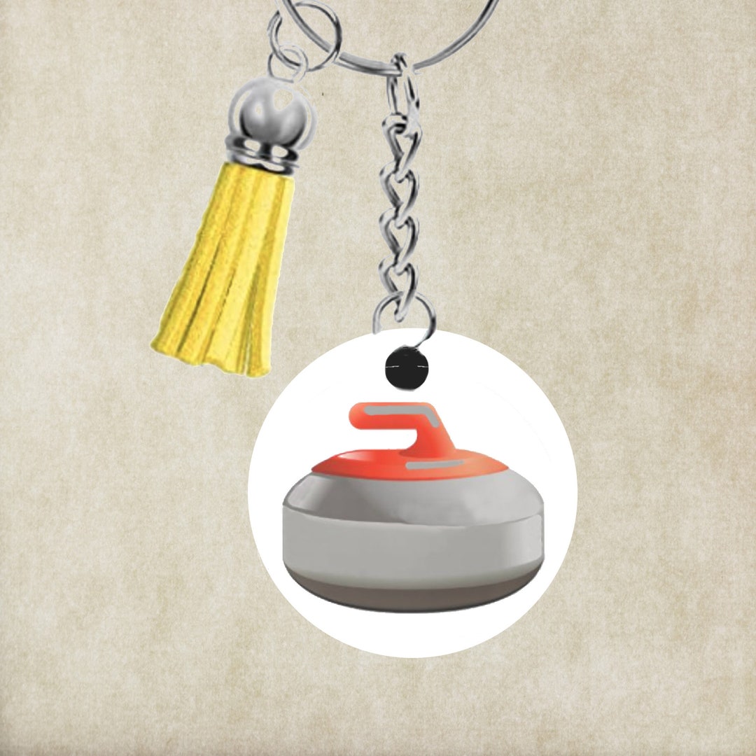 Curling Keychain - Etsy UK