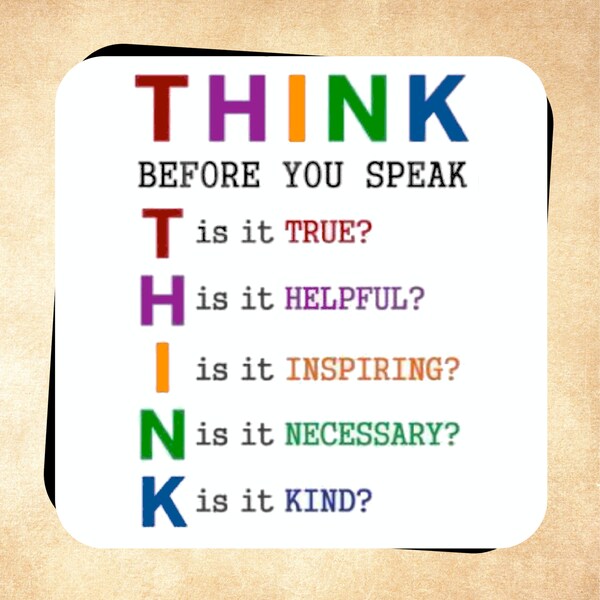 Before You Speak - Etsy