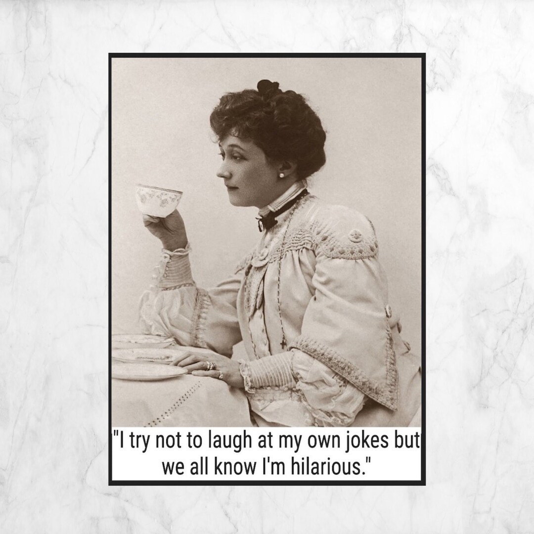 I Try Not to Laugh at my Own Jokes Funny Magnet or Print - Etsy Österreich