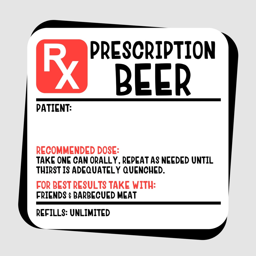 Personalized Beer Prescription Funny Magnet - Etsy