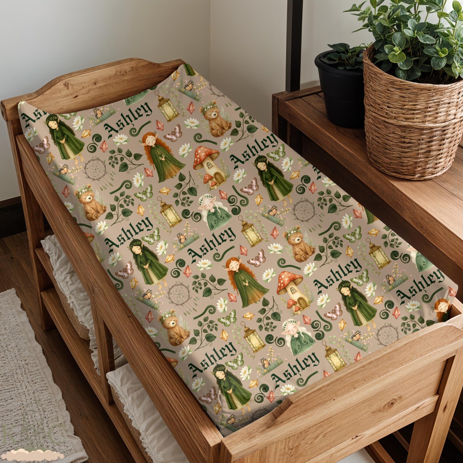Elven Swaddle Nursery Set | Fantasy Forestcore Newborn Hospital Prop ...