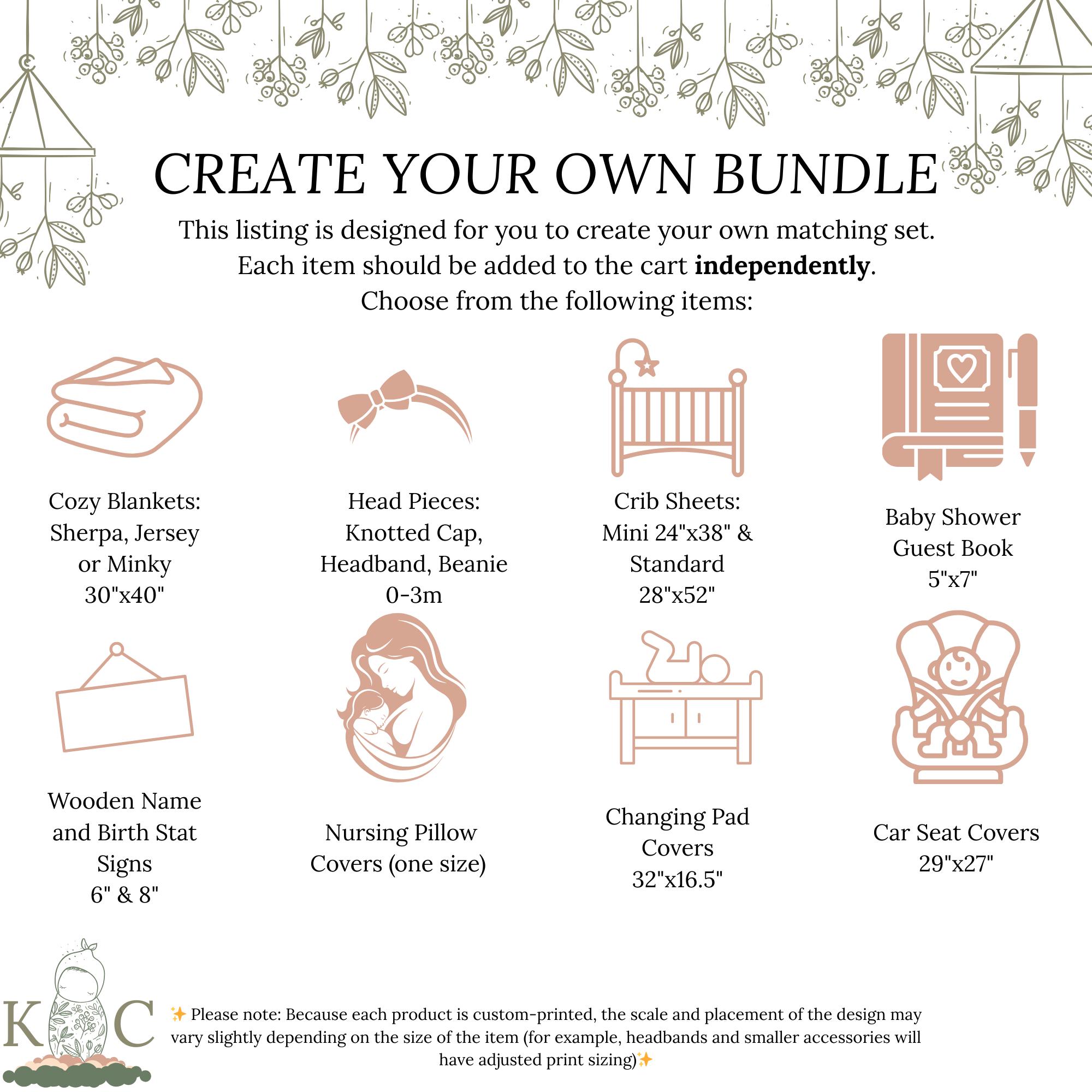 Elven Crib Sheet Nursery Set | Fantasy Forestcore Newborn Hospital Prop ...