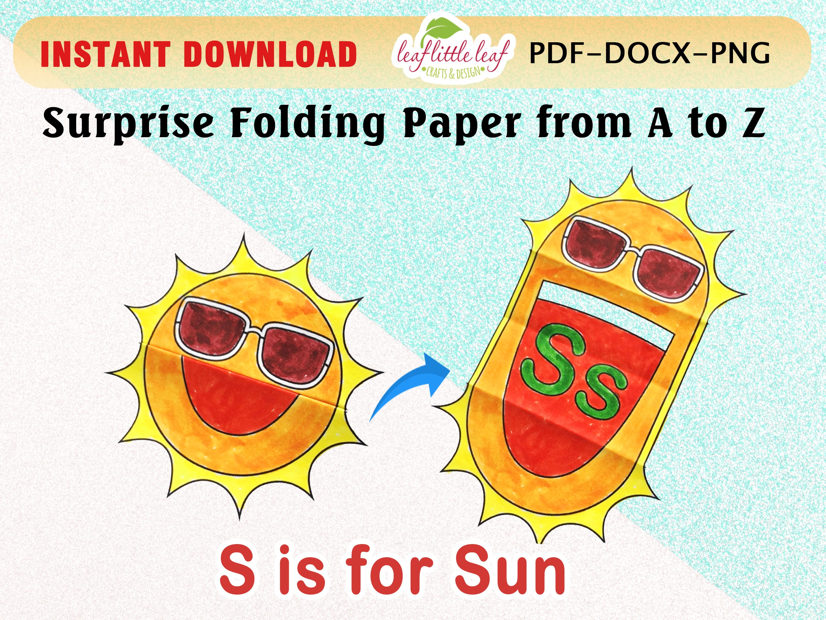 Surprise Folding Paper With Learning Alphabet Surprise Folding 26 ...