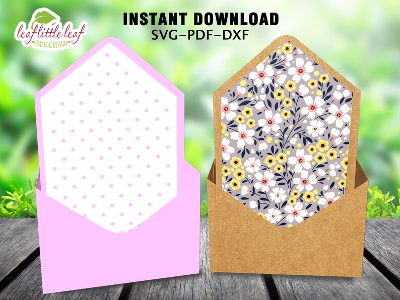 Envelope Gift Box Template, Envelope Flower Package, Envelope Flower ...