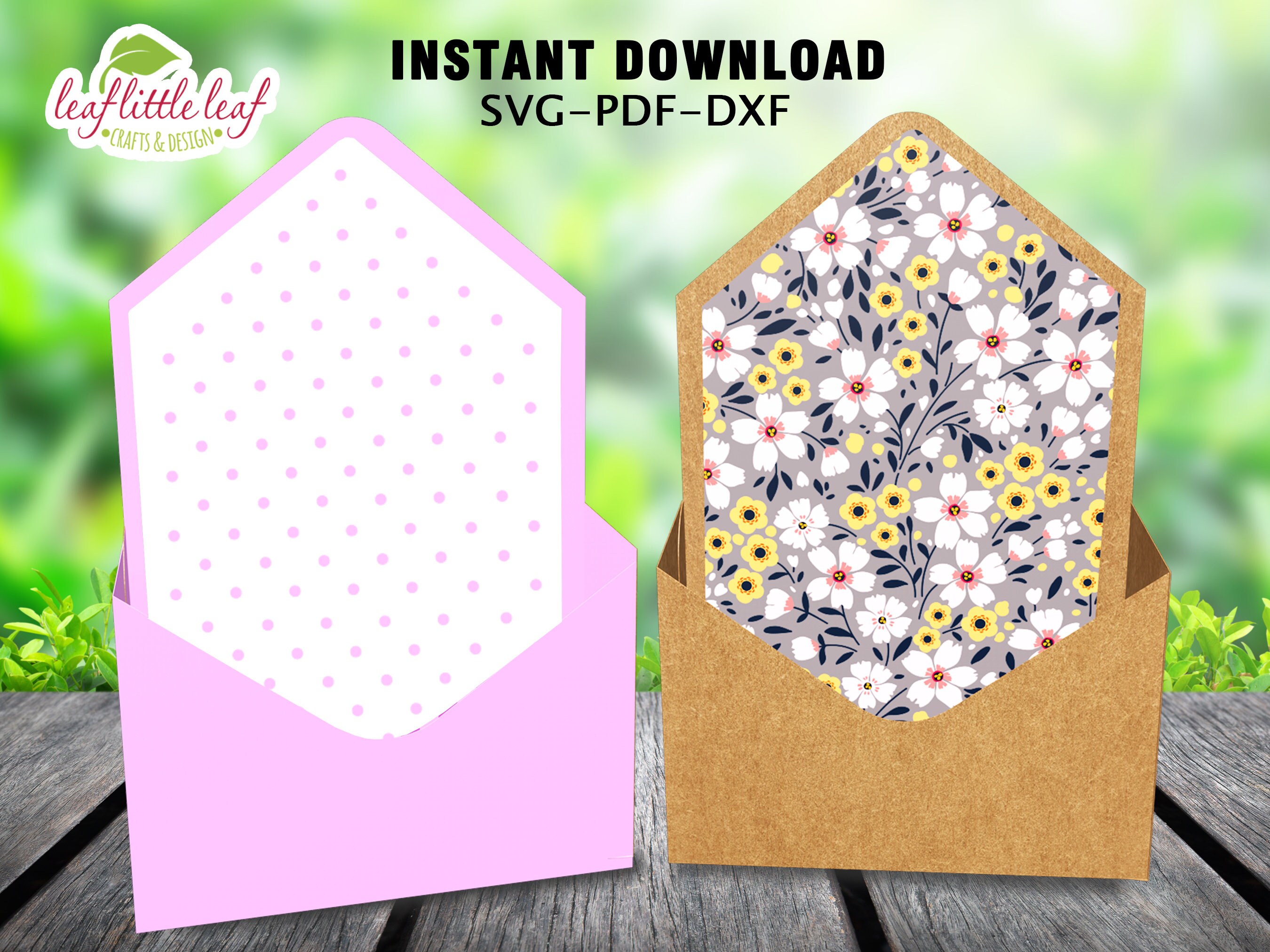 Envelope Gift Box Template, Envelope Flower Package, Envelope Flower ...