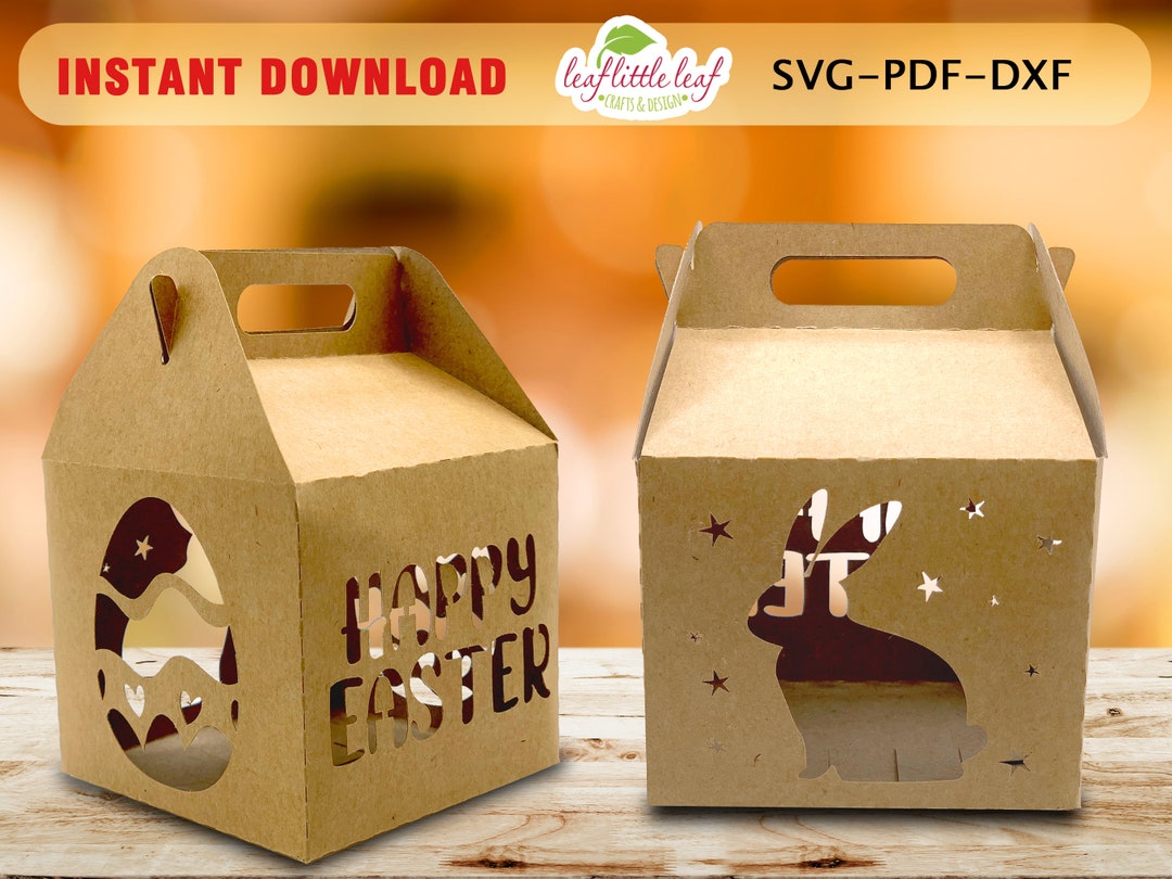 Easter Gable Box Template, Easter Box Gift, Easter Box Cut Files, SVG ...