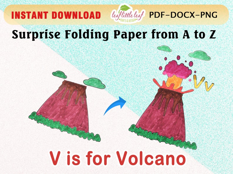 Surprise Folding Paper With Learning Alphabet Surprise - Etsy