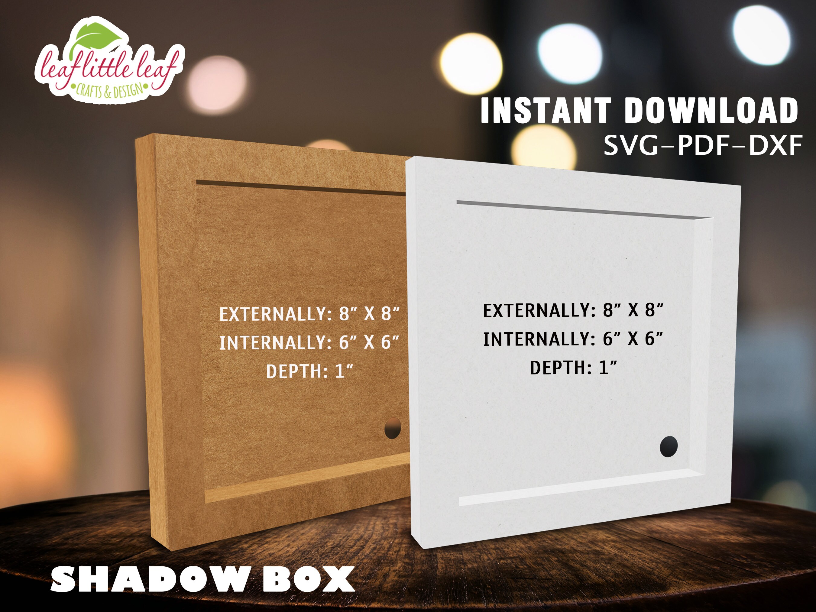 Bundle Shadow Box 6 Square Frame SVG Template 3D Shadow - Etsy