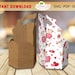 Flower Box With Handle Template, Flower Box Package, Box With Handle ...