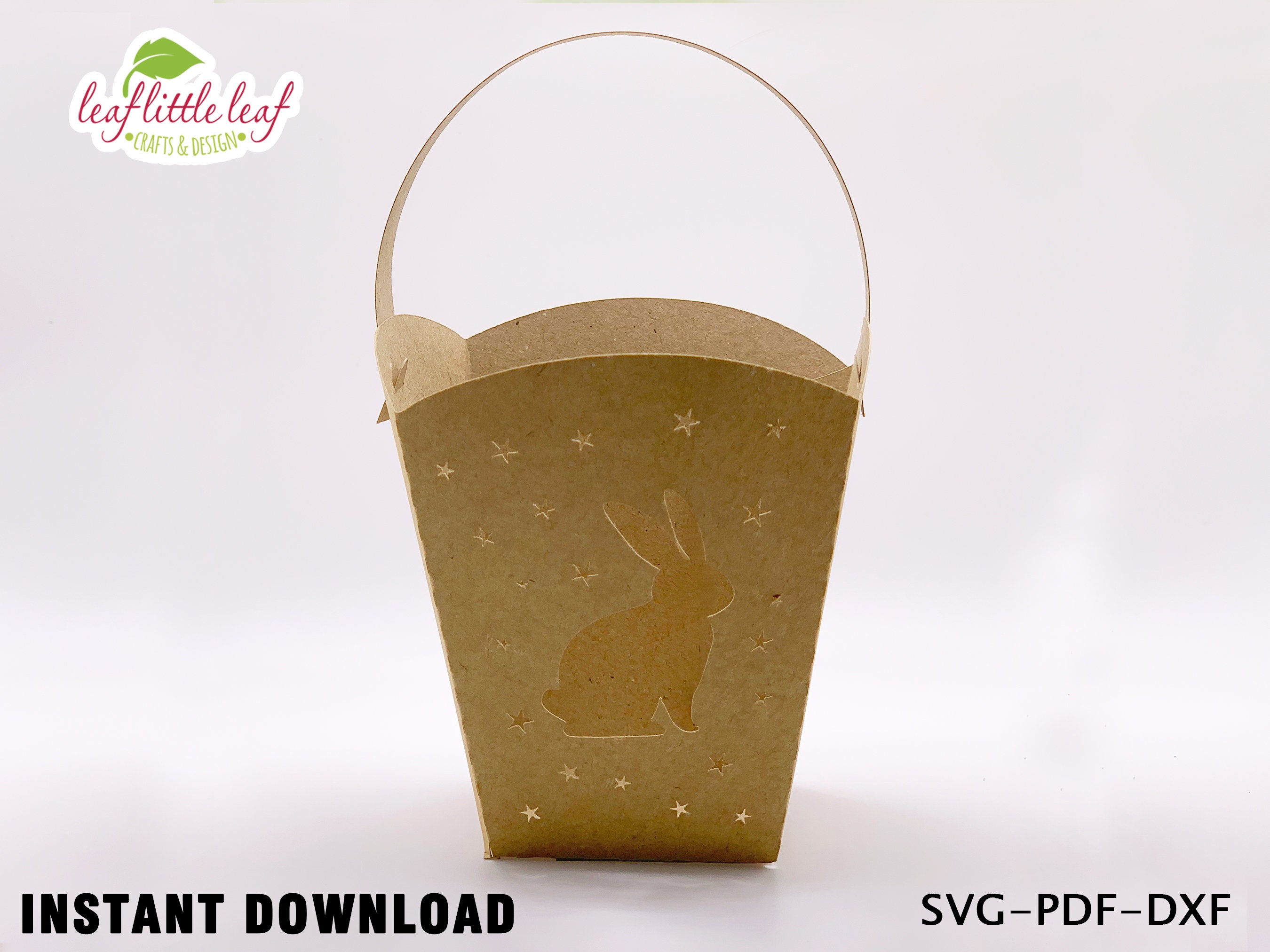 Easter Bunny Basket Template, Easter Basket Gift, Easter Basket Cut ...