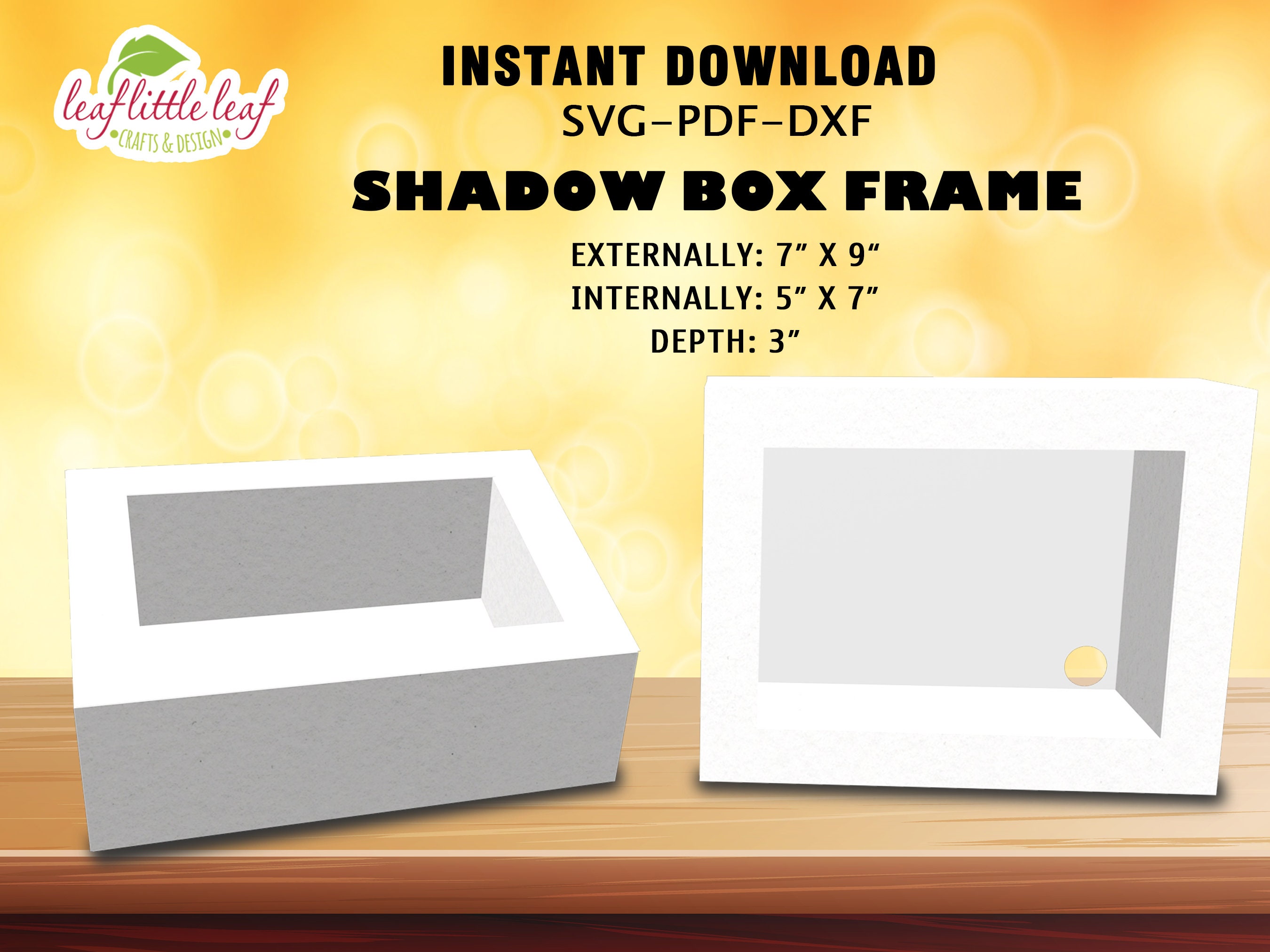Bundle Shadow Box 5x7 Frame SVG Template 3D Shadow Box | Etsy