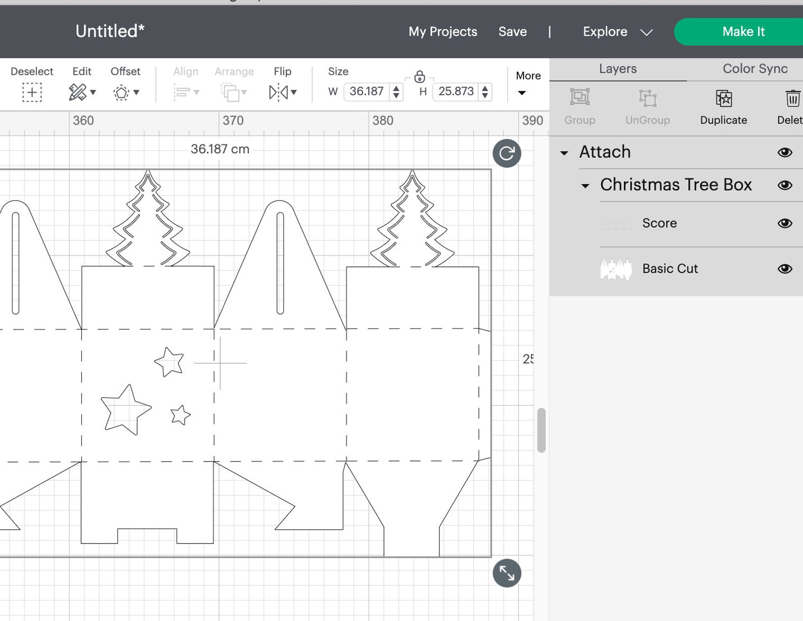 Christmas Tree Gift Box Template, Christmas Gift Box, SVG DXF PDF ...
