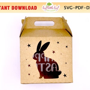 Easter Gable Box Template, Easter Box Gift, Easter Box Cut Files, SVG ...