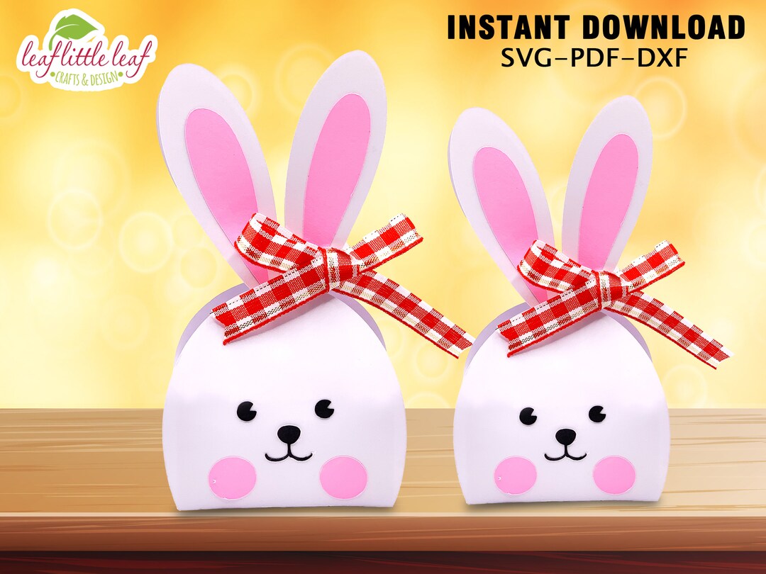 Bunny Box Template, Easter Box Gift, Easter Box Cut Files, SVG DXF PDF ...