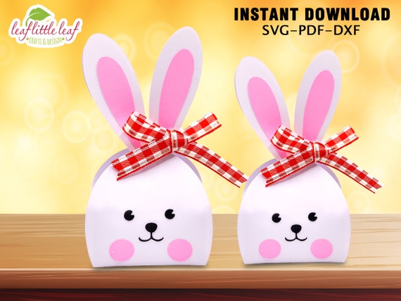 Bunny Box Template Easter Box Gift Easter Box Cut Files SVG | Etsy