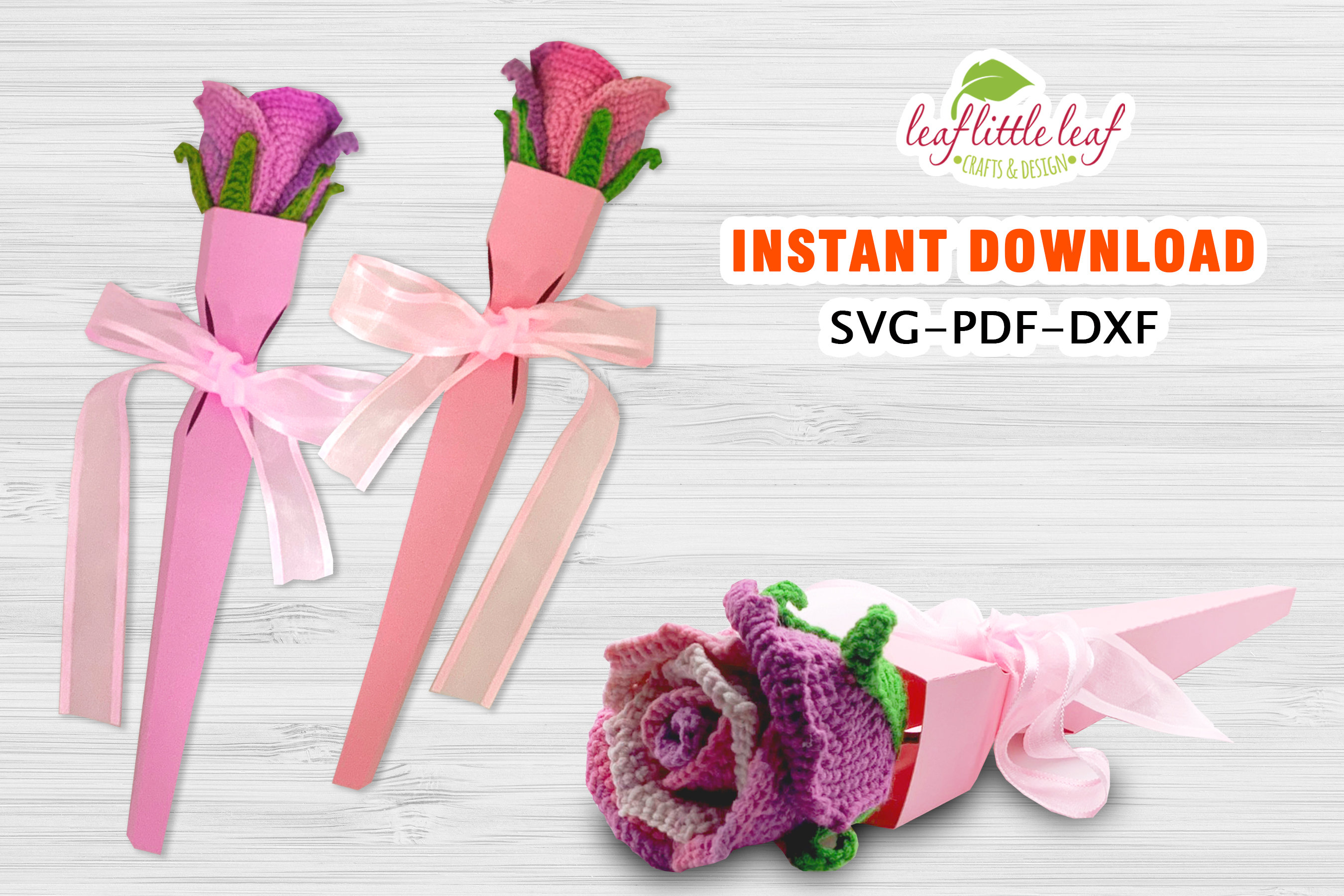 Flower Package Template, Flower Package Gift, Valentine Package Gift ...
