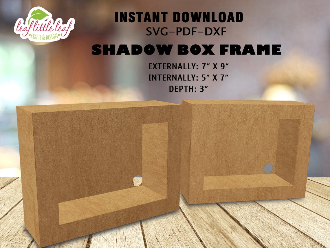 Bundle Shadow Box 5x7 Frame SVG Template 3D Shadow Box - Etsy