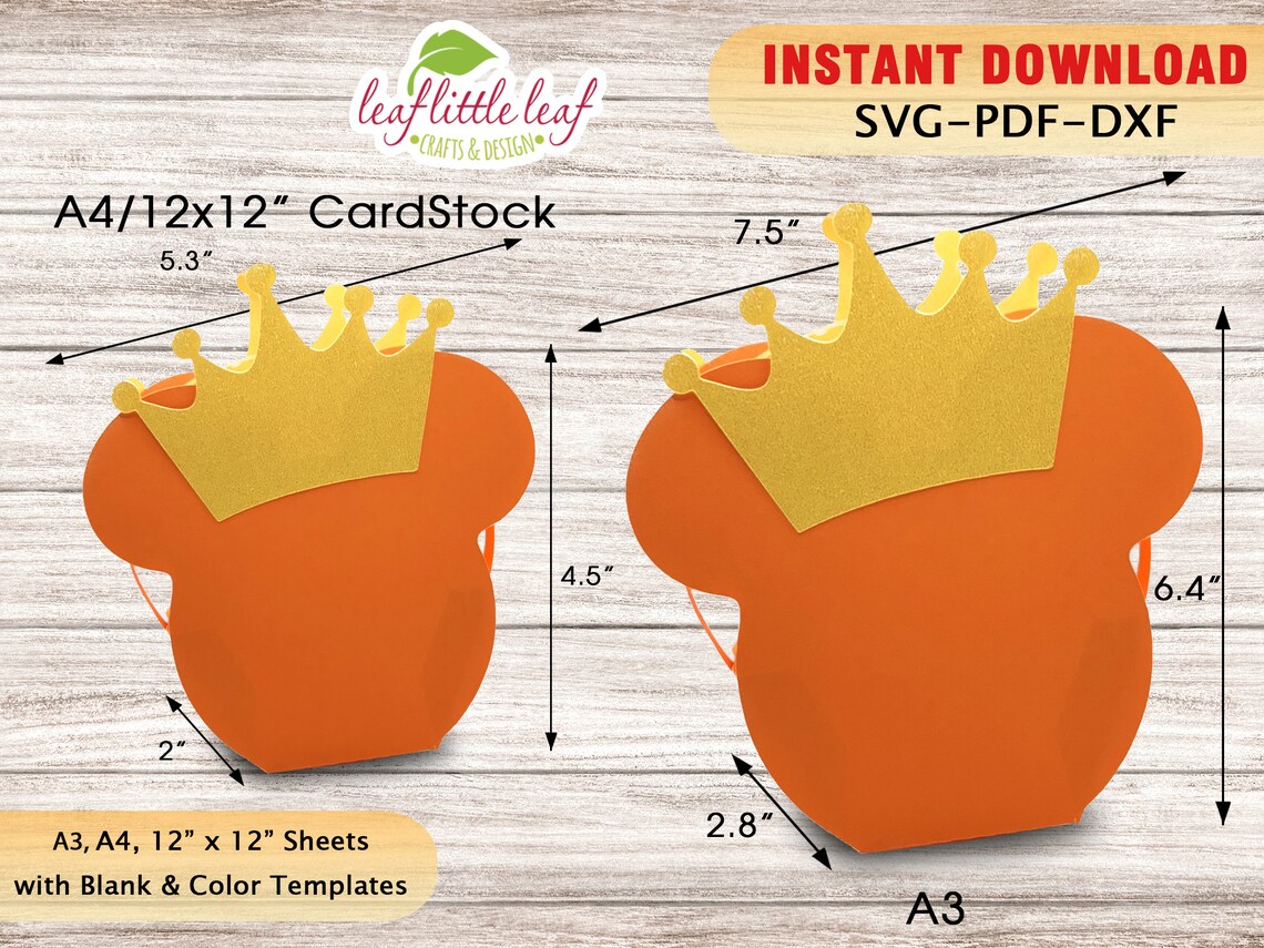 Mickey Box Template, Mickey Treat Box, Mickey Template, Valentine ...