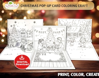 Paper Christmas Angle Ornaments Coloring Craft for Children, Paper ...