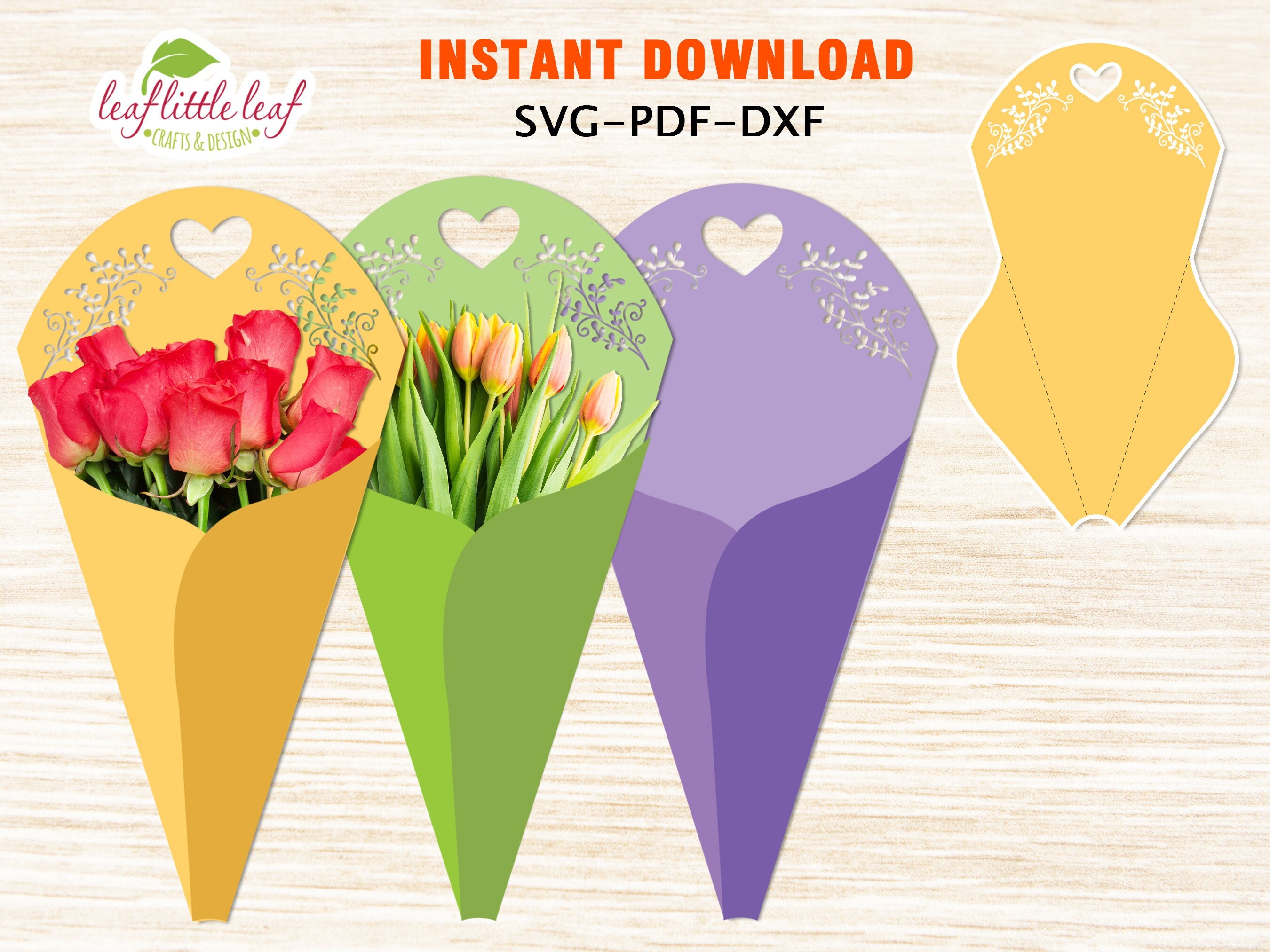 Bouquet Paper Flower Template