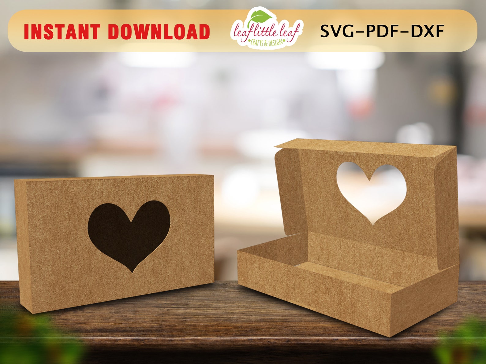 Valentine Heart Box Template, Valentine No Glue Box Gift, Valentine ...