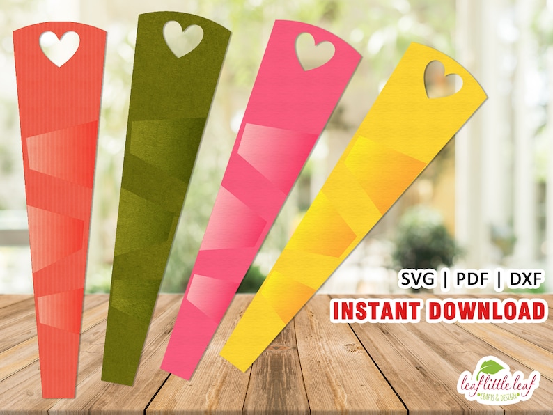 Flower Packaging Template, Flower Package Gift, Valentine Package Gift ...