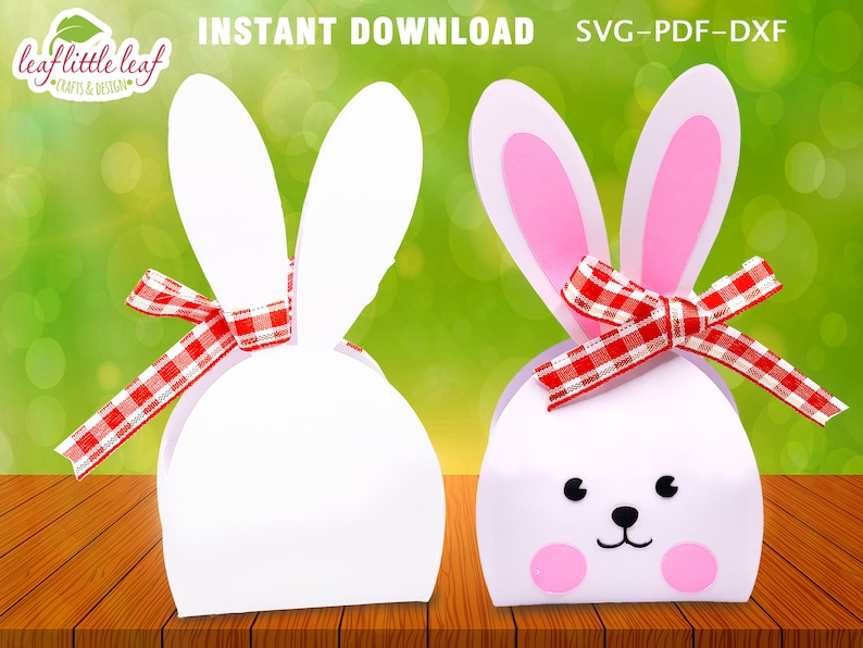 Bunny Box Template Easter Box Gift Easter Box Cut Files SVG - Etsy