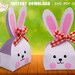 Bunny Box Template, Easter Box Gift, Easter Box Cut Files, SVG DXF PDF ...