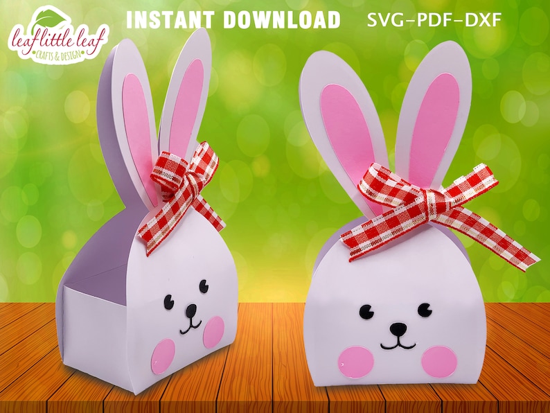 Bunny Box Template Easter Box Gift Easter Box Cut Files SVG - Etsy