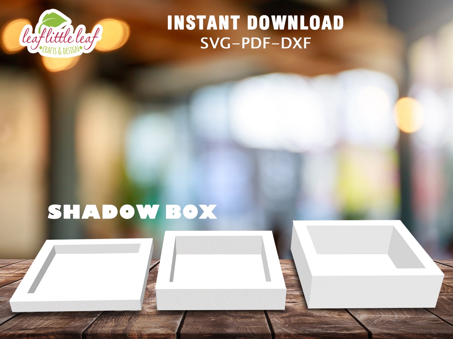 Bundle Shadow Box 8 Square Frame SVG Template 3D Shadow | Etsy