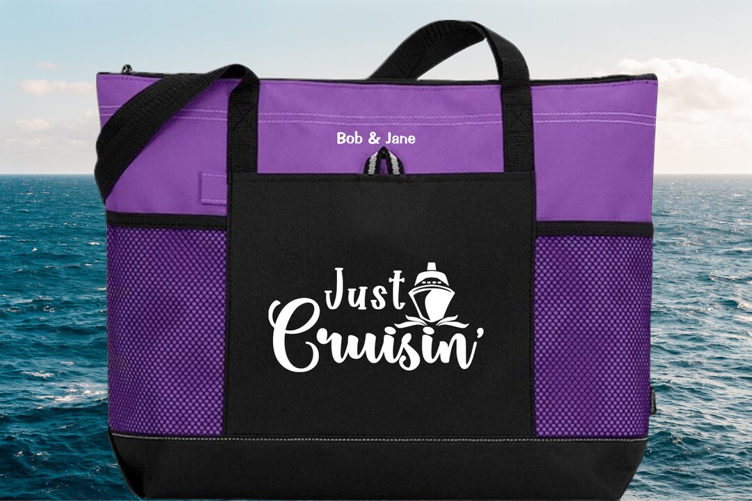 Personalized Cruising Tote, Just Cruisin' Bag, Vacation Tote, Travel ...