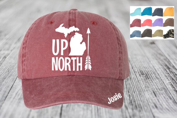 Up North MI Hat Michigan Cap up North Michigan Hat Low | Etsy