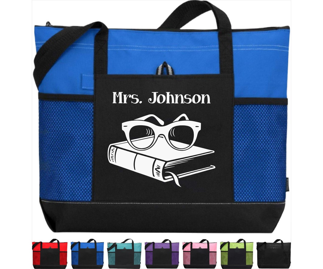 Book Reader Tote Bag Personalized Book Lover Tote Library Book Bag Gift ...