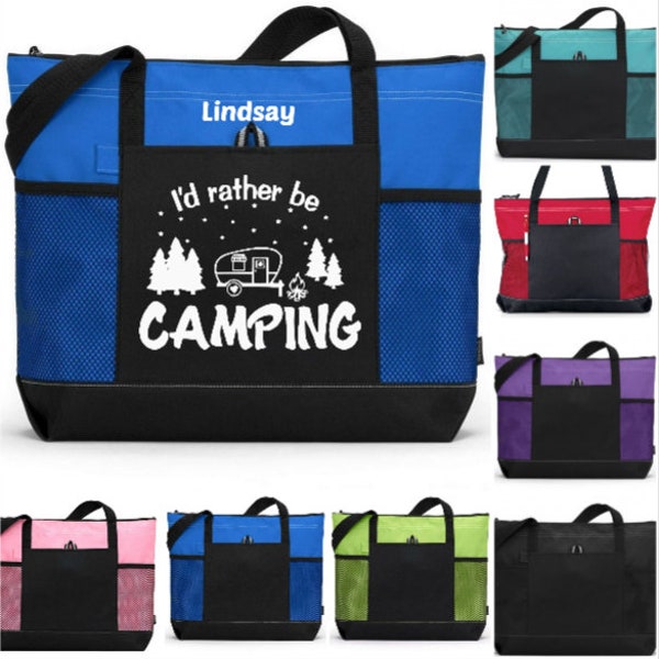 Happy Camper Tote - Etsy