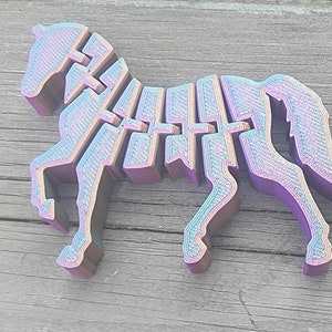 Horse Fidget Toy 3d Articulated Child Sensory Toys Adult Fidget Horse ...