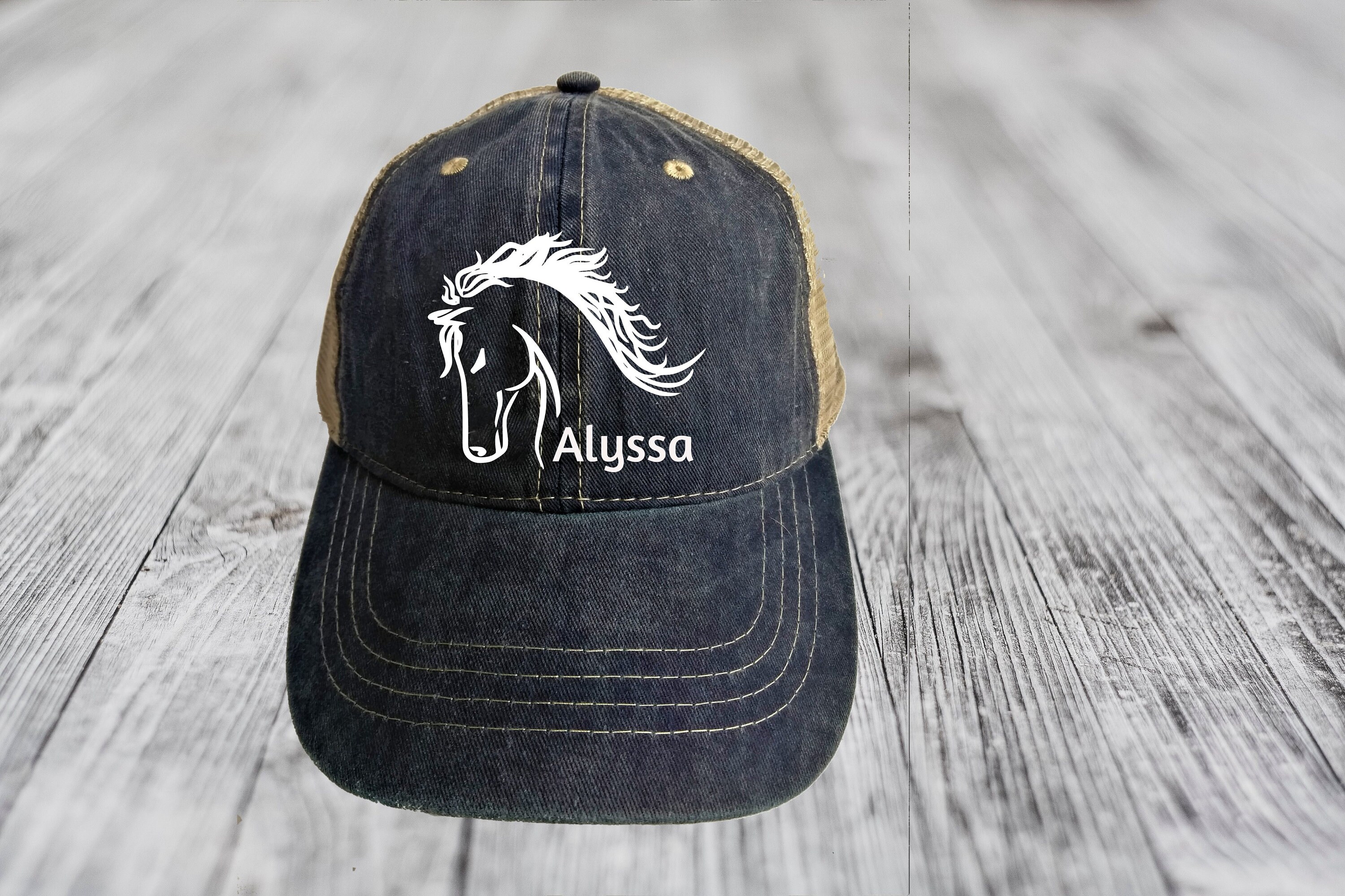 Horse Head Trucker Cap Horse Hat for Horse Lover Mesh Back - Etsy