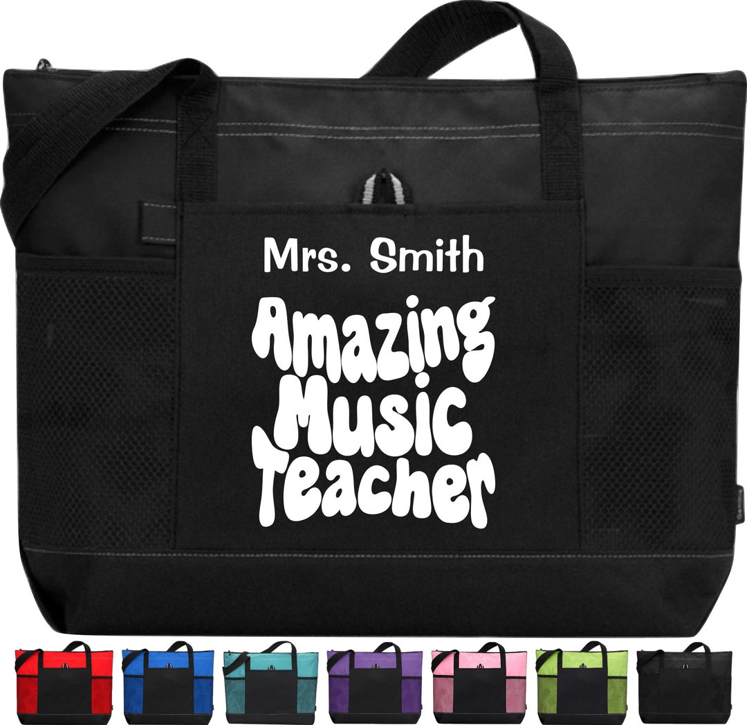 Personalized Retro Music Teacher Gift, Gift for Amazing Teacher Music ...