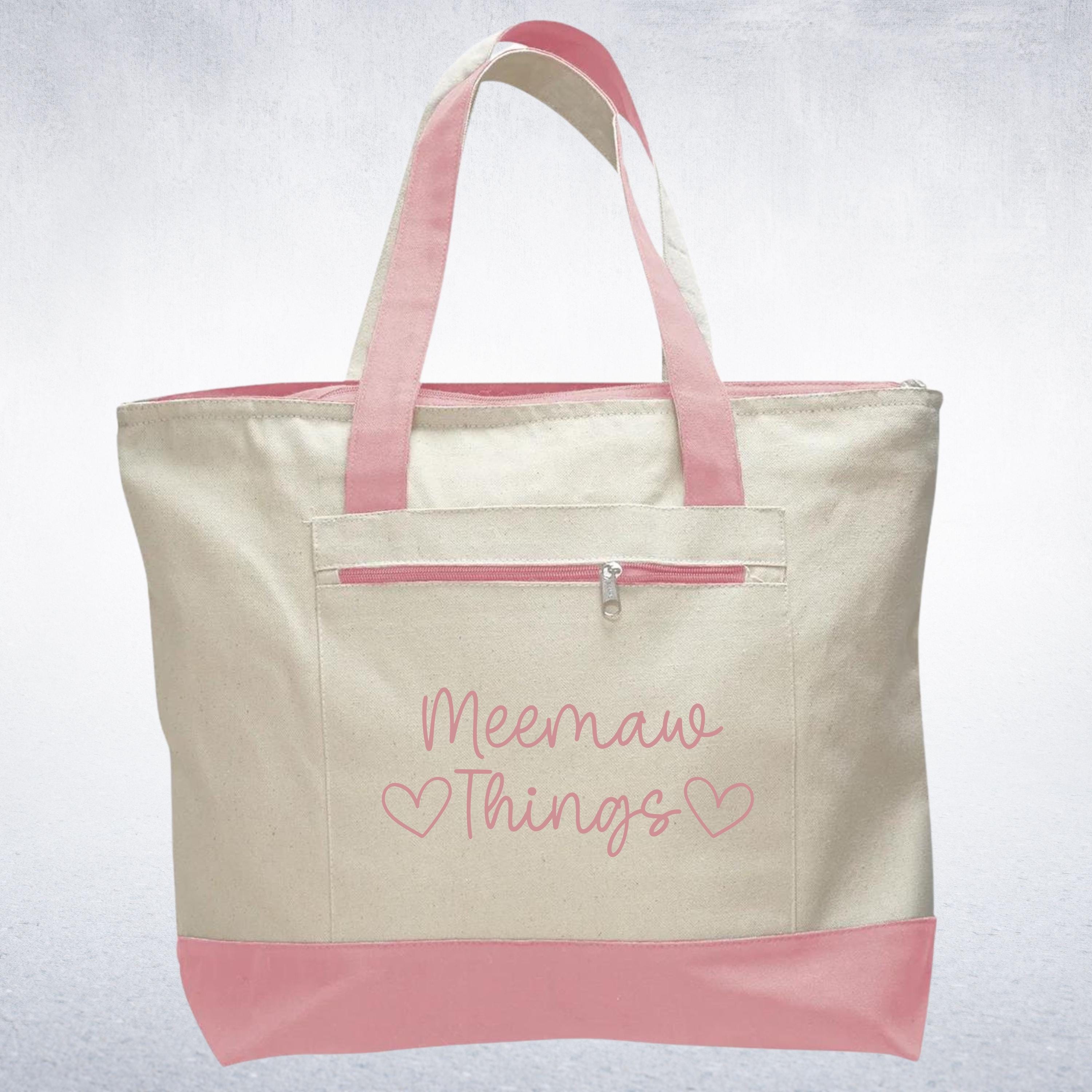 Grandma Things Tote Bag Personalized Grandma Gift New Gigi Gift Canvas ...