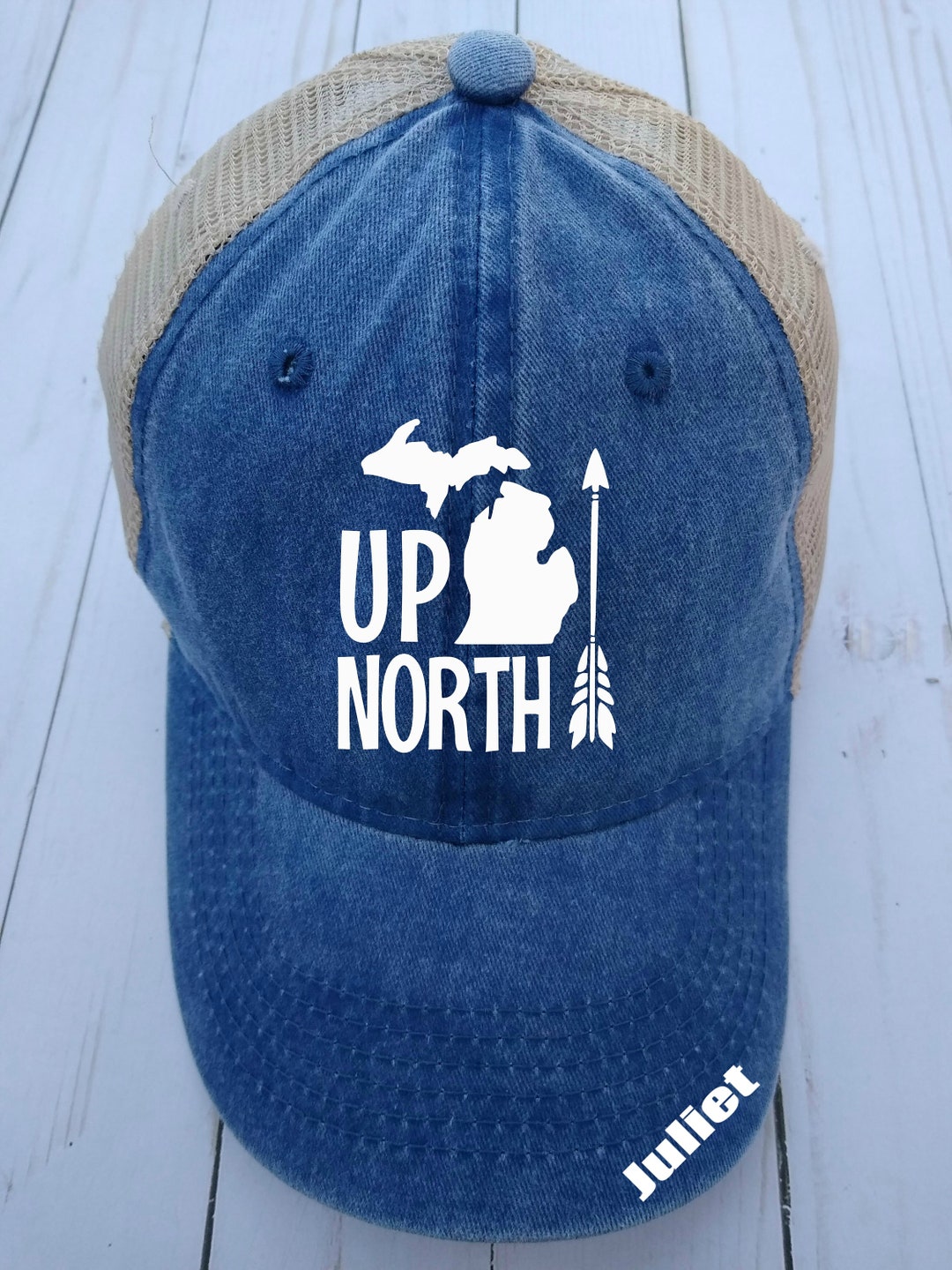 Up North Michigan Hat, MI Map Hat, MI Home Hat, Michigan Trucker Hat ...