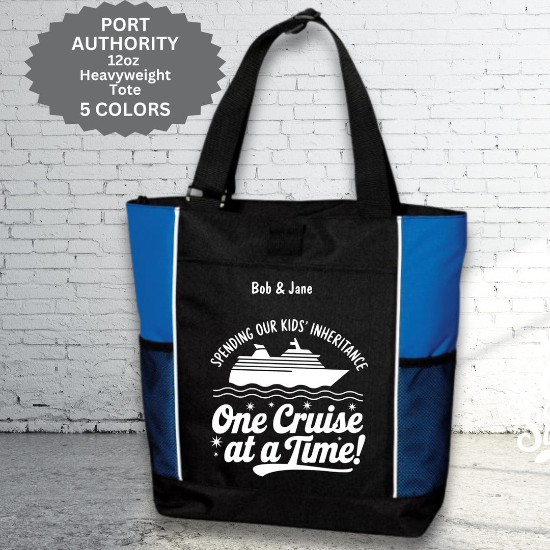 Personalized Cruise Tote Bag, Custom Name Vacation Tote, Spending Our ...