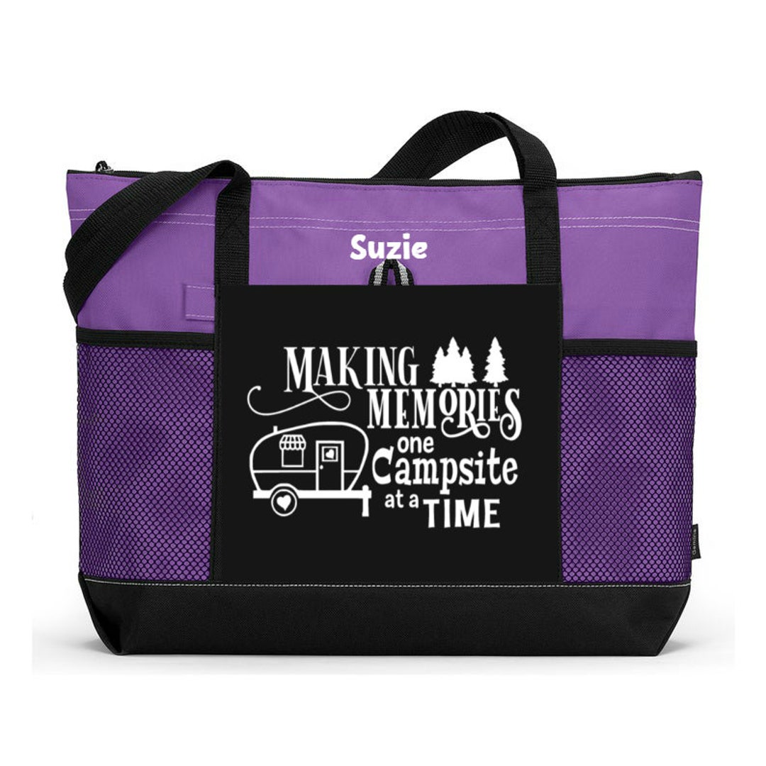 Camping Tote With Making Memories One Campsite at a Time Design ...
