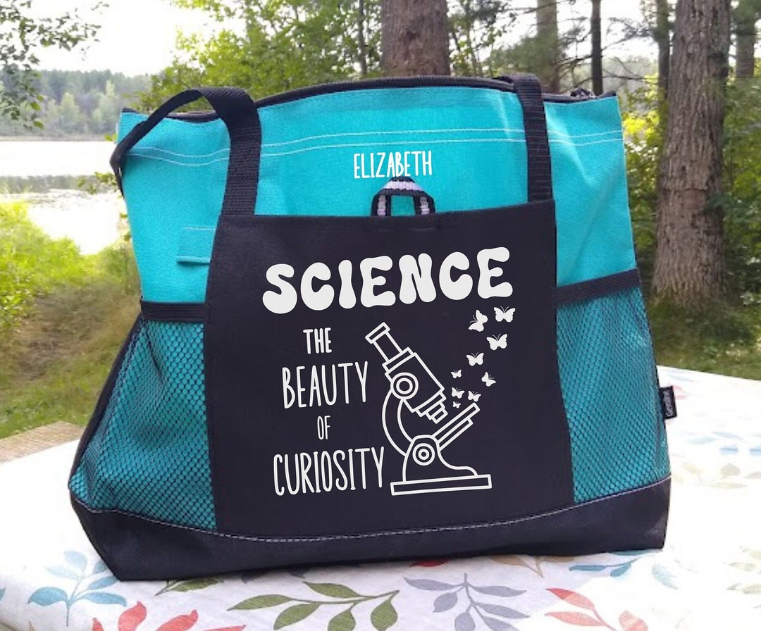 Custom Science Tote Bag for Teacher Personalized Student Science Bag ...