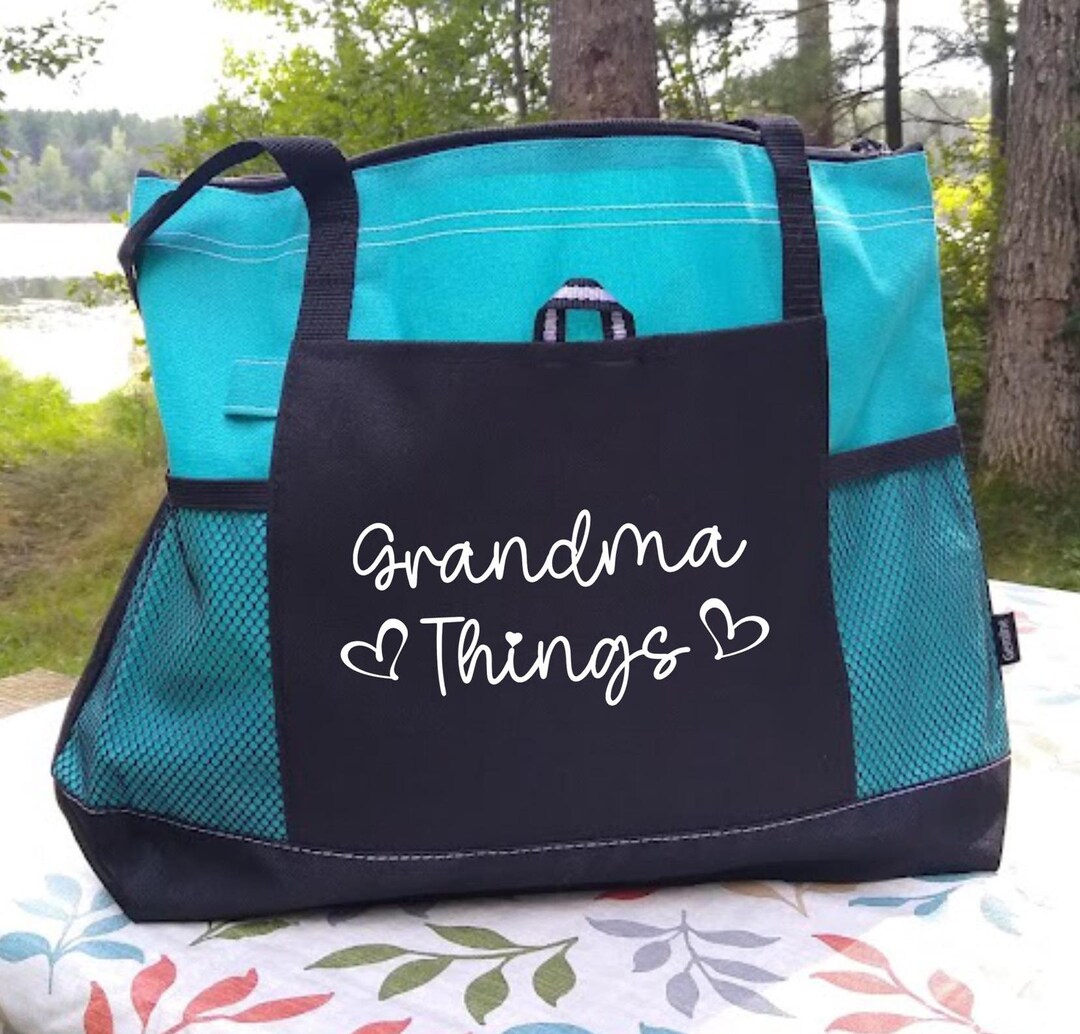 Grandma Things Tote Custom Nana Things Gift Personalized Tote Bag for ...