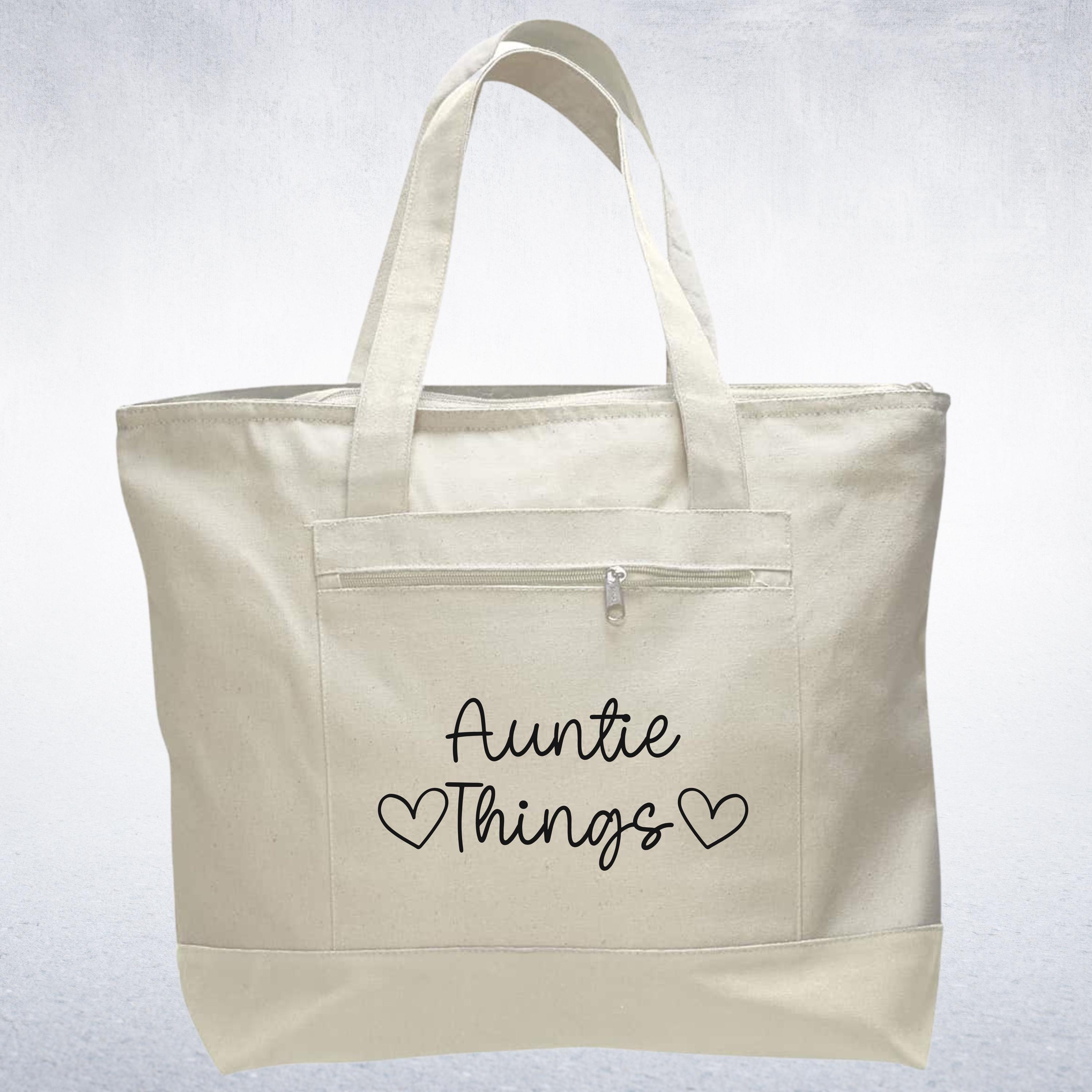 Grandma Things Tote Bag Personalized Grandma Gift New Gigi Gift Canvas ...