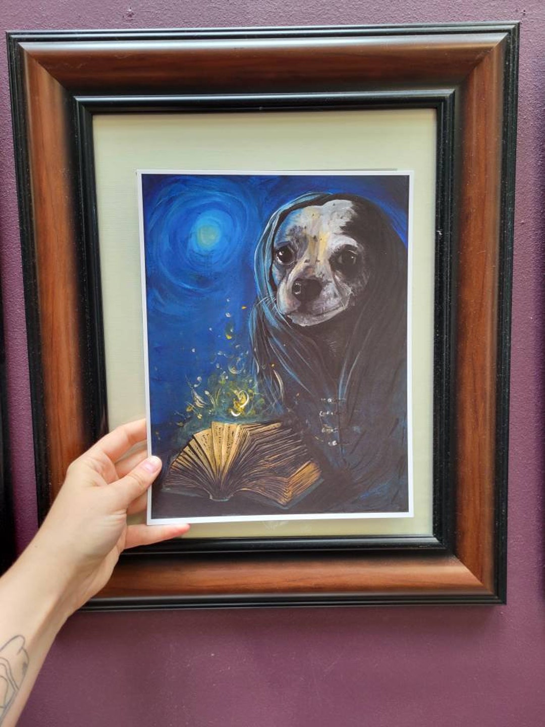 Puppers Wizard Dog Cardstock Print 8 X 10 Inch Art Print Pet Art ...