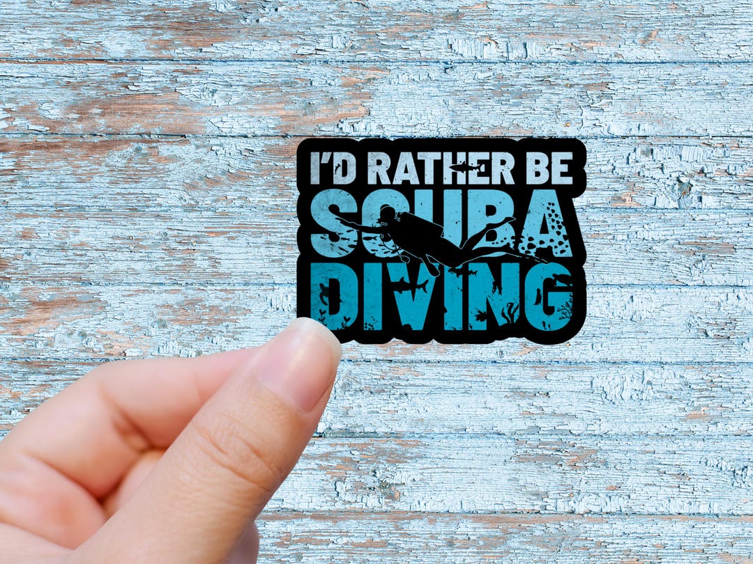 Waterproof Scuba Diving Stickers – Dive Flag Decals, Ocean Adventure ...
