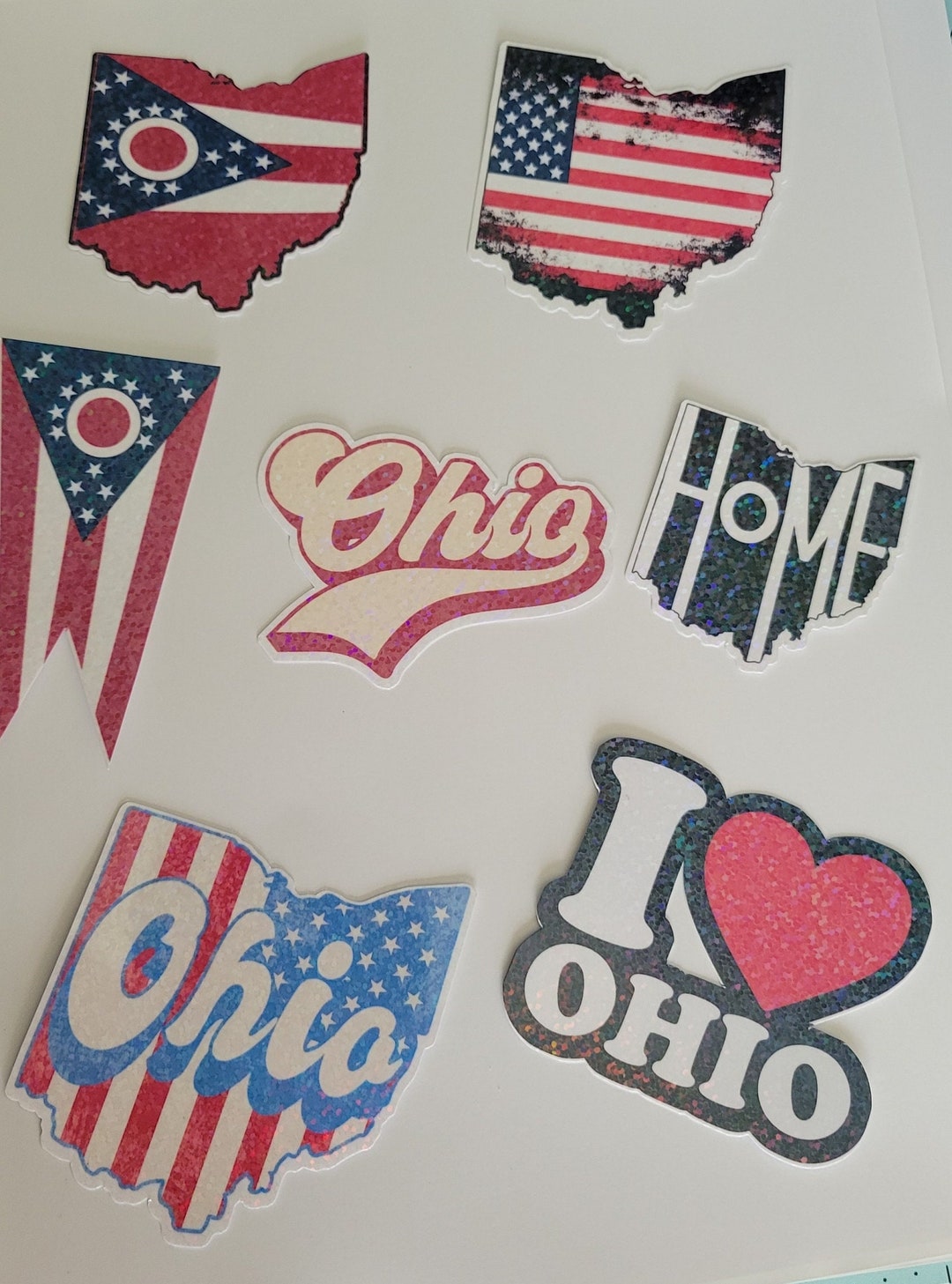 Ohio Stickers, Ohio, Buckeye State, Mirror Sticker, Laptop Sticker ...