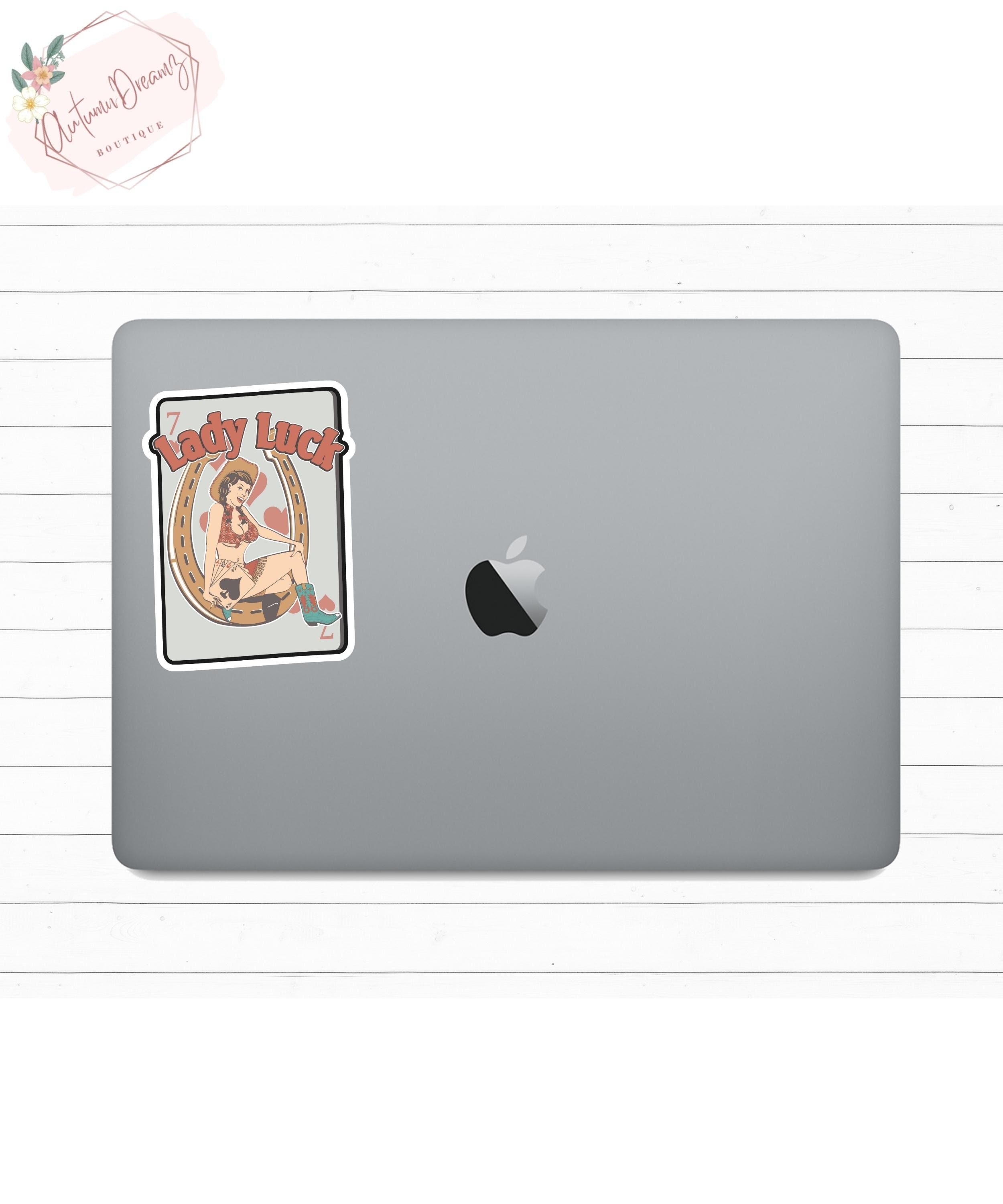 Lady Luck Sticker, Waterproof Stickers Die Cut Sticker, Glossy Stickers ...